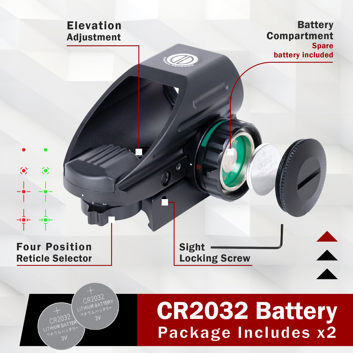 Dagger Defense DDHB Red Dot Reflex scope, optic (red dot) scope